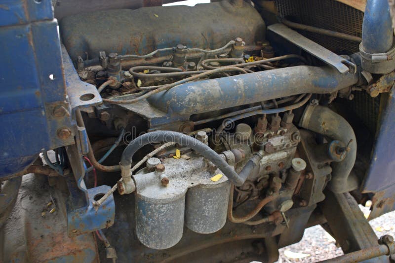 Scrap Part of Old Abandoned Tractor Stock Image - Image of tractor ...
