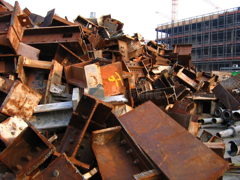Scrap of a Reassembled Building Stock Photo - Image of girder, building ...