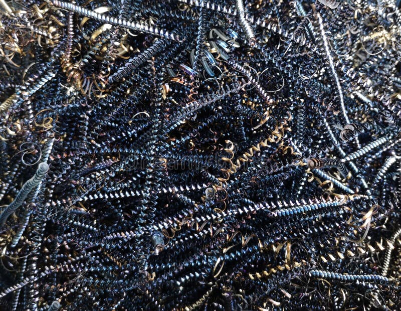 Scrap Metal Texture in the Production Stock Photo - Image of ...