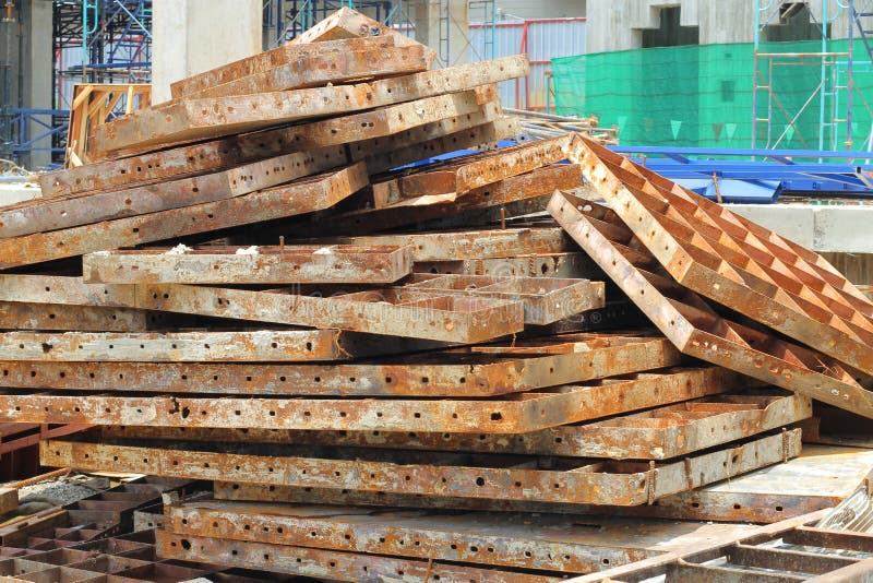 Scrap at site construction stock photo. Image of building - 76699520