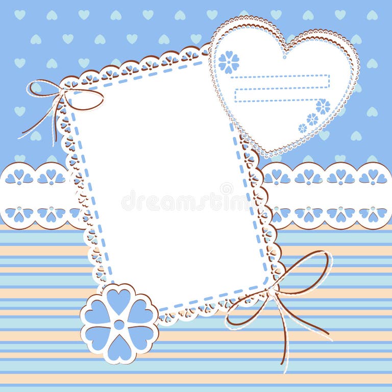 Scrap Template with Blank Space for Your Photos Stock Vector ...