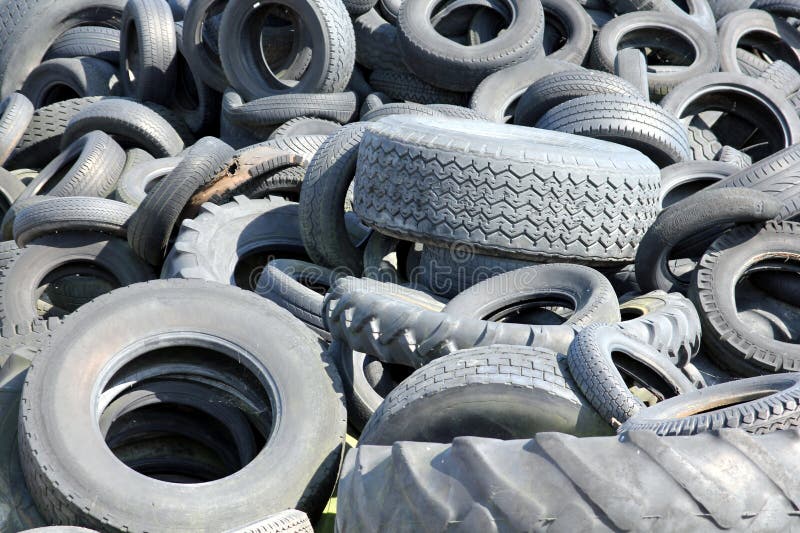 Scrap tyre dump stock photo. Image of recycling, tyre - 114962768