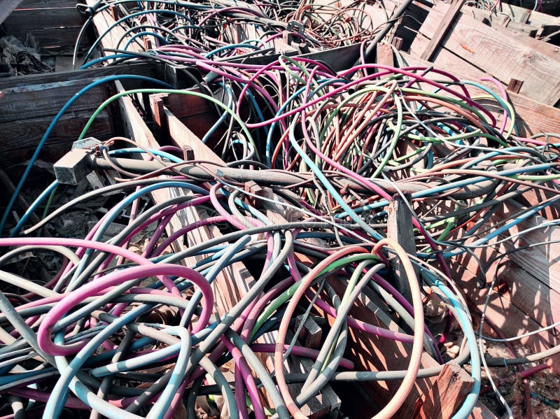 Scrap Wire for Recycling stock photo. Image of dumping - 28833458