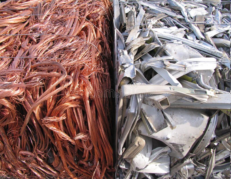 Baled Scrap Metal stock image. Image of aluminum, technology - 20878083