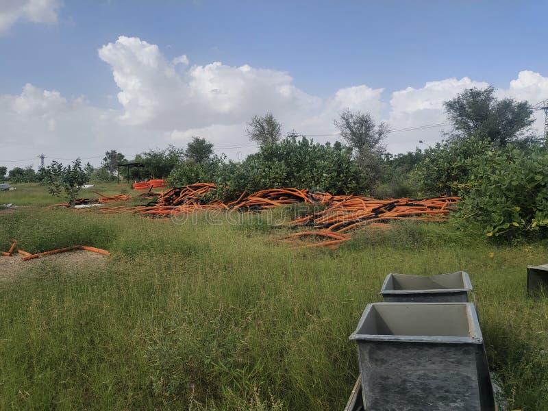 Scrap Yard in Solar Plant in Rajasthan India Stock Image - Image of ...