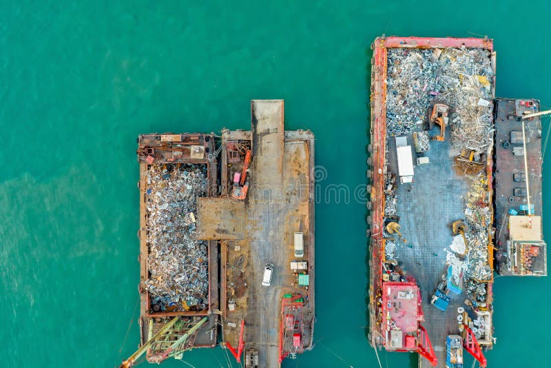 Scrap Yard Recycling at Yau Tong, Hk 1 Dec 2021 Stock Image - Image of ...