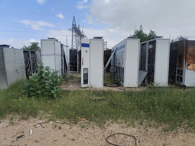Scrap Yard in Solar Plant in Rajasthan India Stock Image - Image of ...