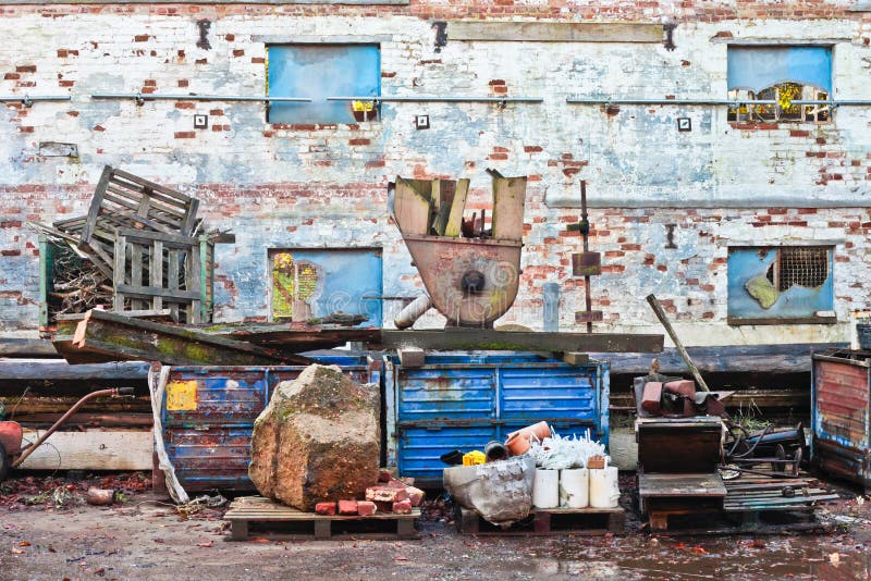 Scrap yard stock photo. Image of recovery, reclamation - 37120004