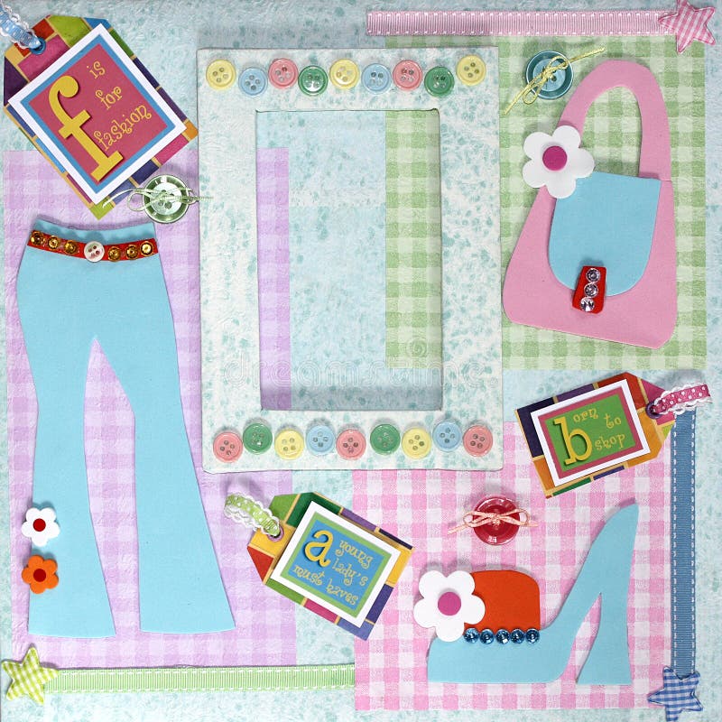 Scrapbook Album Cover stock photo. Image of design, album - 12883324