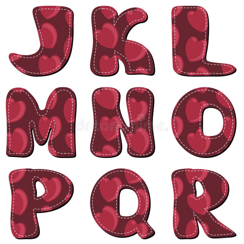 Scrapbook Letters on White Background Illustration Stock Illustration ...