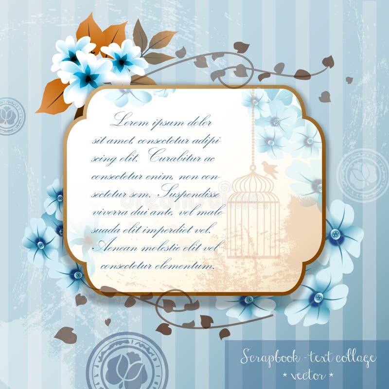 Creative Writing Scrapbook Collage with Summer Garden Flowers in Bloom ...