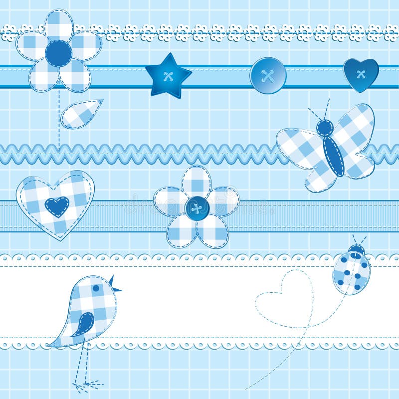 Scrapbook blue frame stock vector. Illustration of beautiful - 36008278