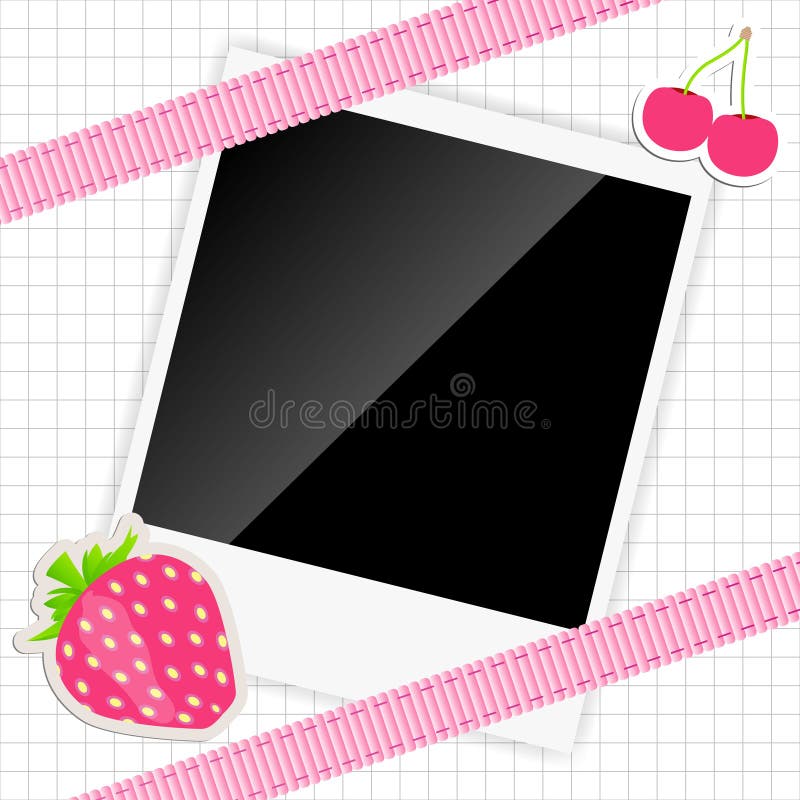 Scrapbook Elements with Photos Frame Vector Stock Vector - Illustration ...