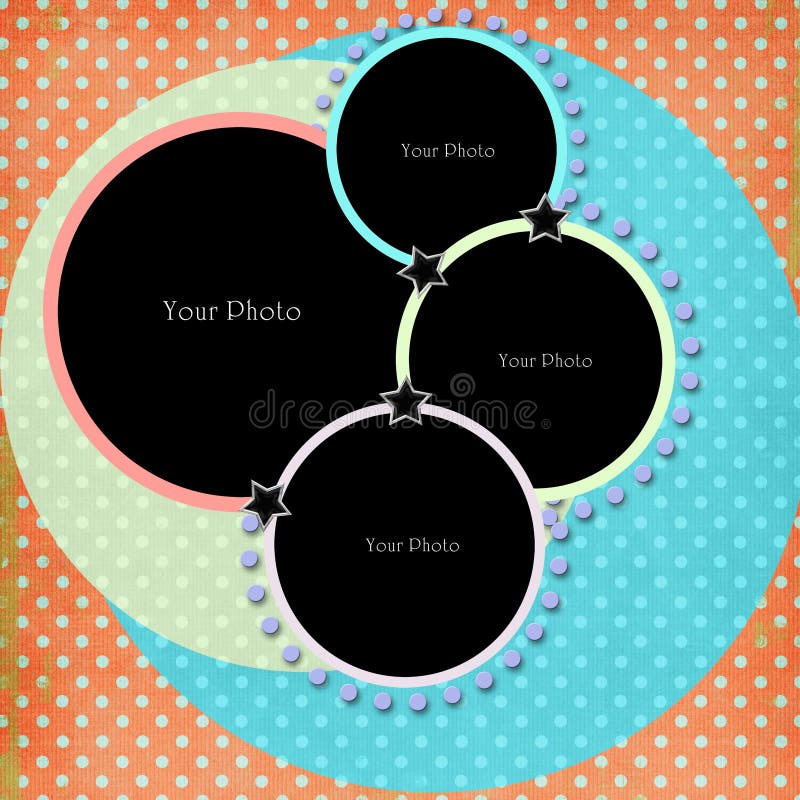 Scrapbook frame stock illustration. Illustration of blank - 14027241