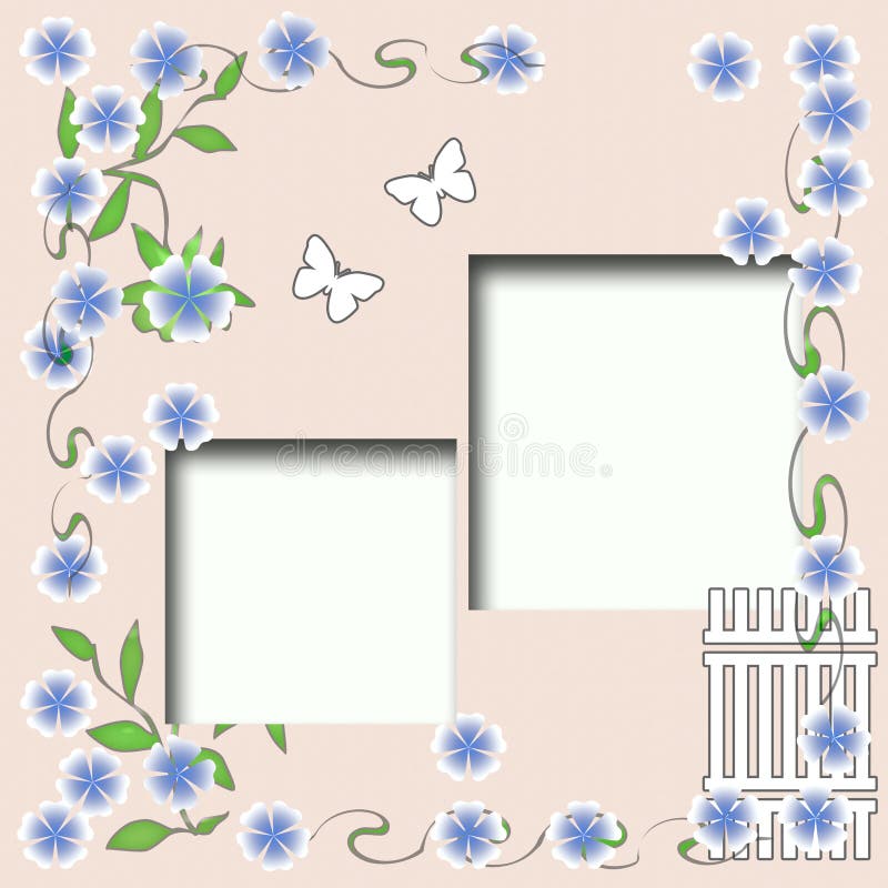 Scrapbook frame stock illustration. Illustration of cutout - 8067960