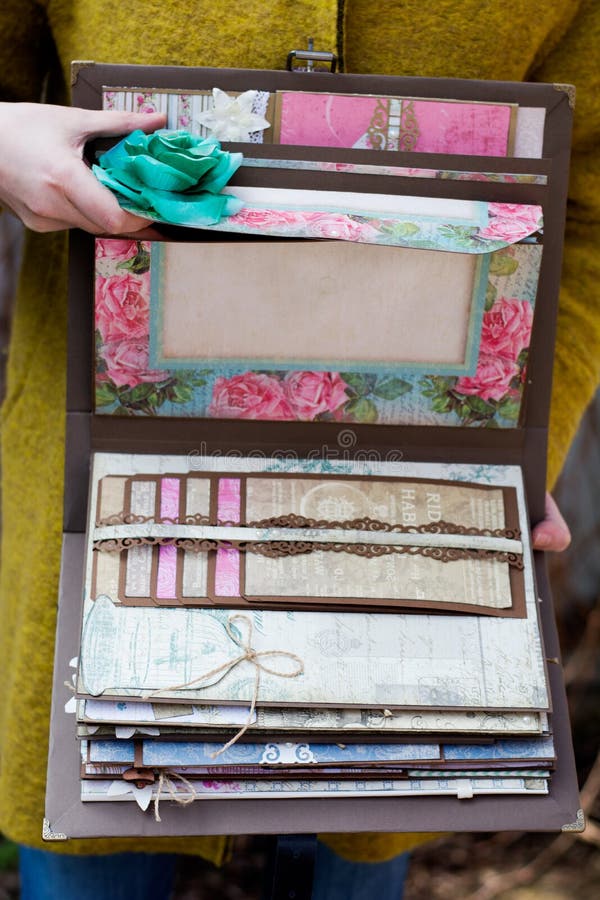 Scrapbook handmade stock photo. Image of pack, home, notes - 69102262