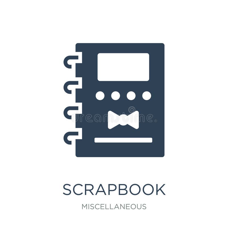 Modern Design Scrapbook Page Stock Illustration - Illustration of ...