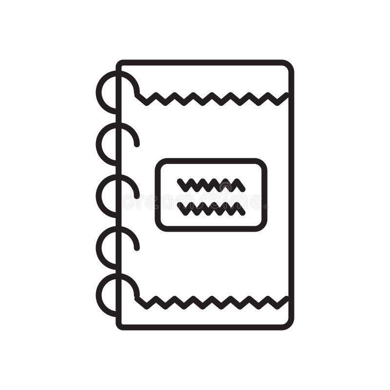 Scrapbook Icon Vector Isolated on White Background, Scrapbook Sign ...