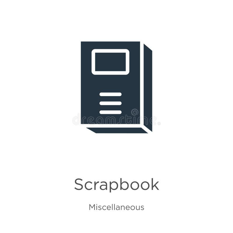 Scrapbook Icon Vector Isolated on White Background, Scrapbook Sign ...