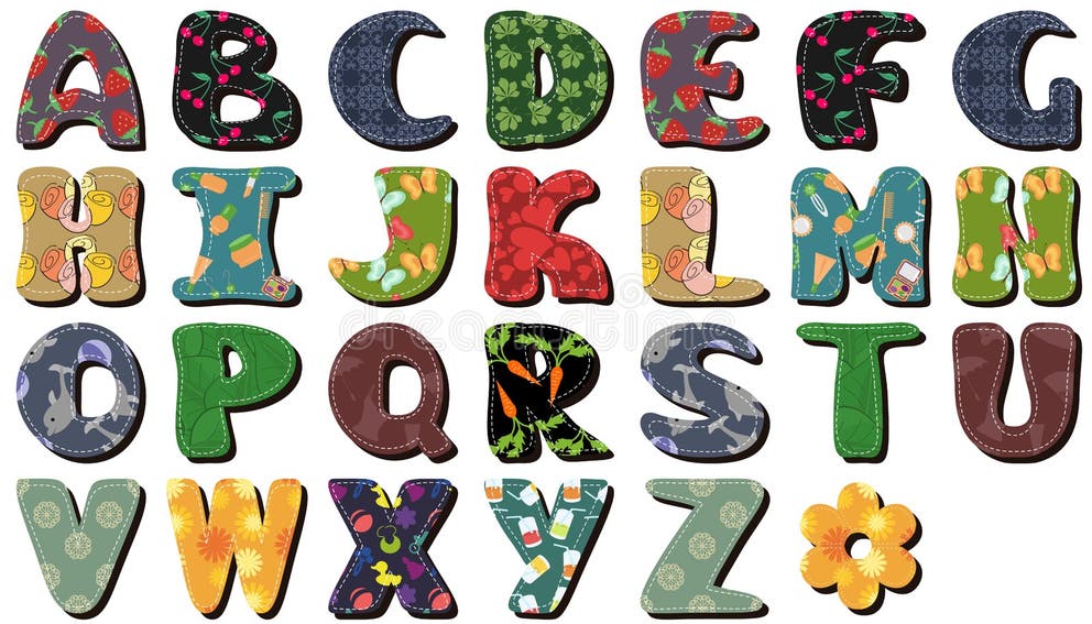 Scrapbook Letters Stock Illustrations – 5,205 Scrapbook Letters Stock ...
