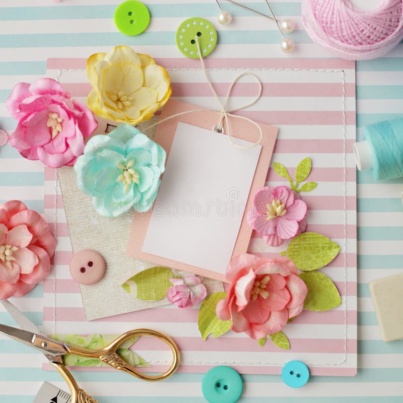 Scrapbook materials stock photo. Image of design, making - 118411428