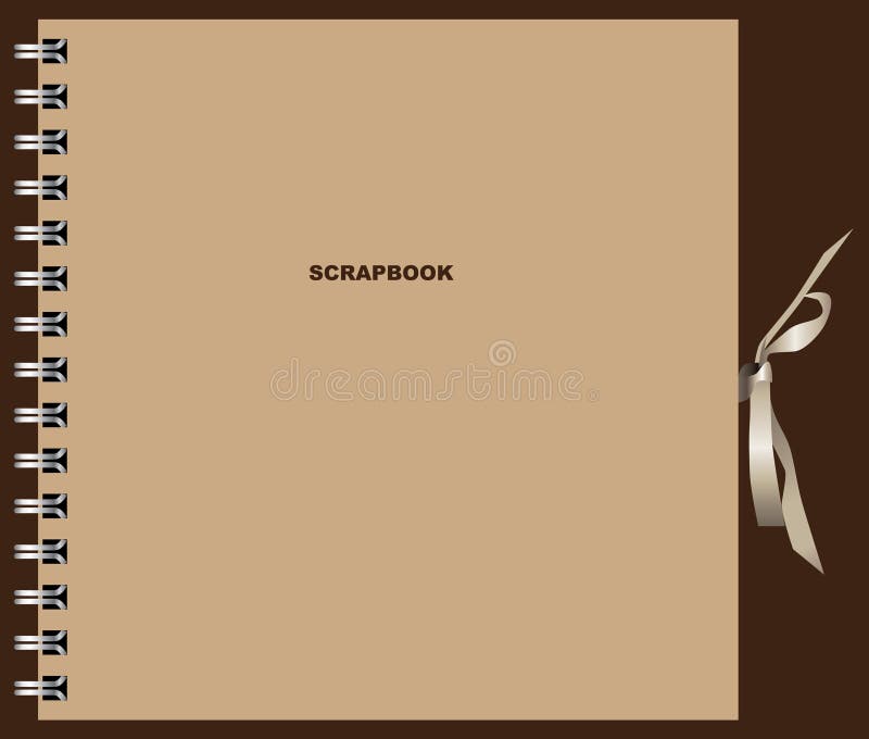 Scrapbook with ribbon stock vector. Illustration of band - 174998275