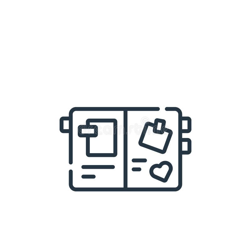 Scrapbook Vector Icon. Scrapbook Editable Stroke. Scrapbook Linear ...