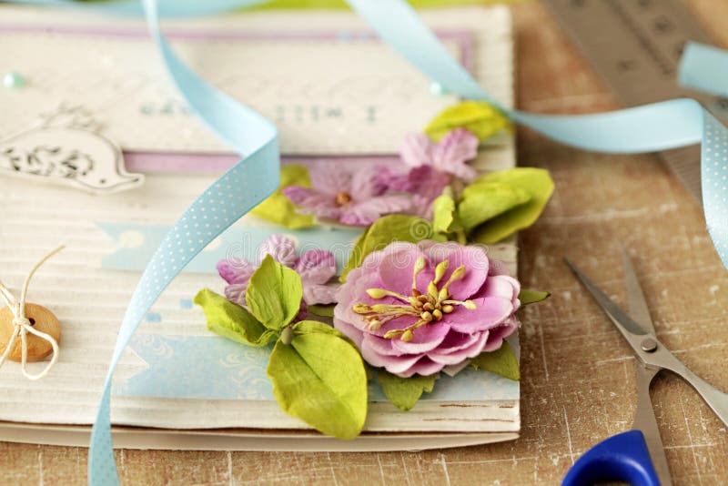 Scrapbooking card stock image. Image of scrapbook, work - 117260055