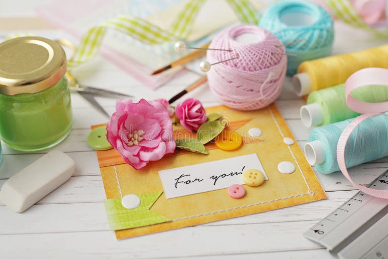 Scrapbooking card stock image. Image of decoration, gift - 224808583
