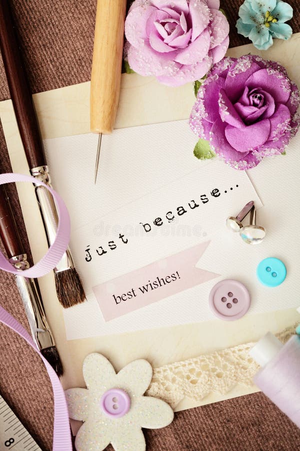 Scrapbooking Craft Materials Stock Image - Image of booking, glitter ...