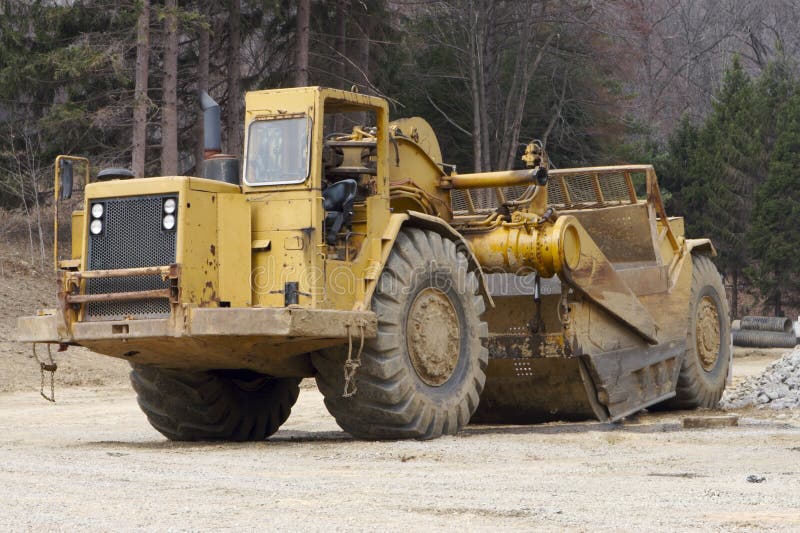 Scraper stock image. Image of hydraulic, equipment, bucket - 693867