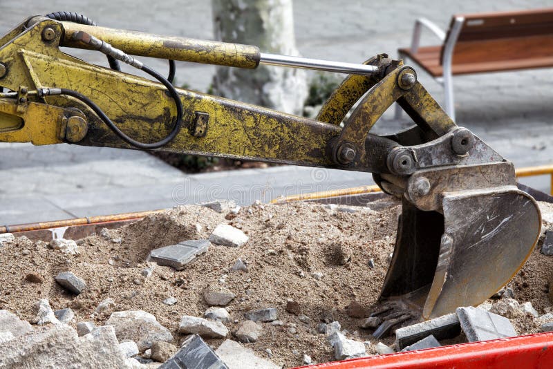 Scraper Bulldozer Hydraulic Arm Stock Image - Image of build, digger ...