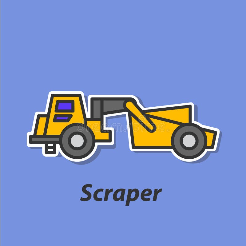 Scraper Icon. Trendy Modern Flat Linear Vector Scraper Icon On W Stock Vector - Illustration of ...