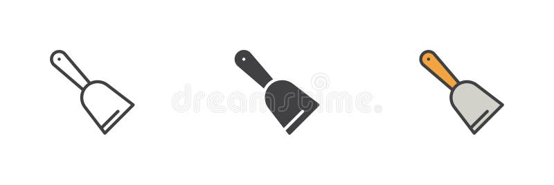 Scraper Different Style Icon Set Stock Vector - Illustration of style ...