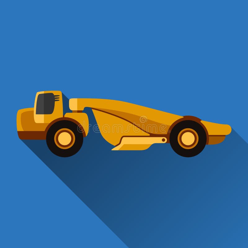 Scraper flat icon stock vector. Illustration of cartoon - 54726345