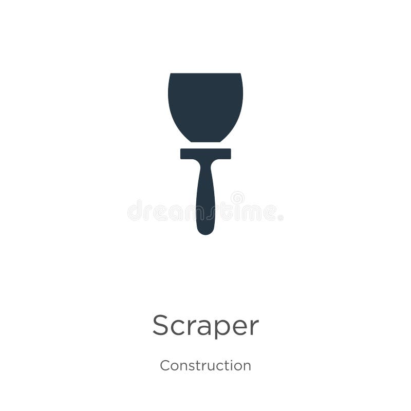 Scraper Icon Vector. Trendy Flat Scraper Icon from Construction ...