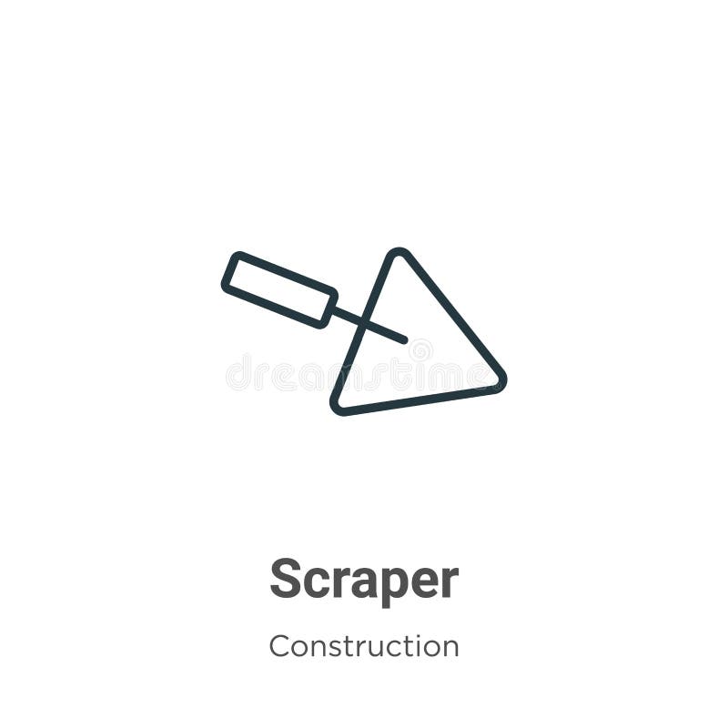 Scraper Outline and Filled Vector Icon Sign Symbol Stock Vector ... Scraper Outline and Filled Vector Icon Sign Symbol Stock Vector ...