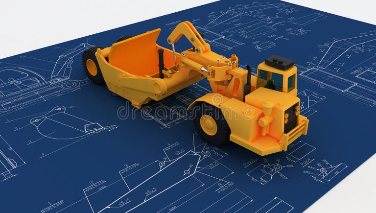 SCRAPER and sketch stock illustration. Illustration of earth - 11776803