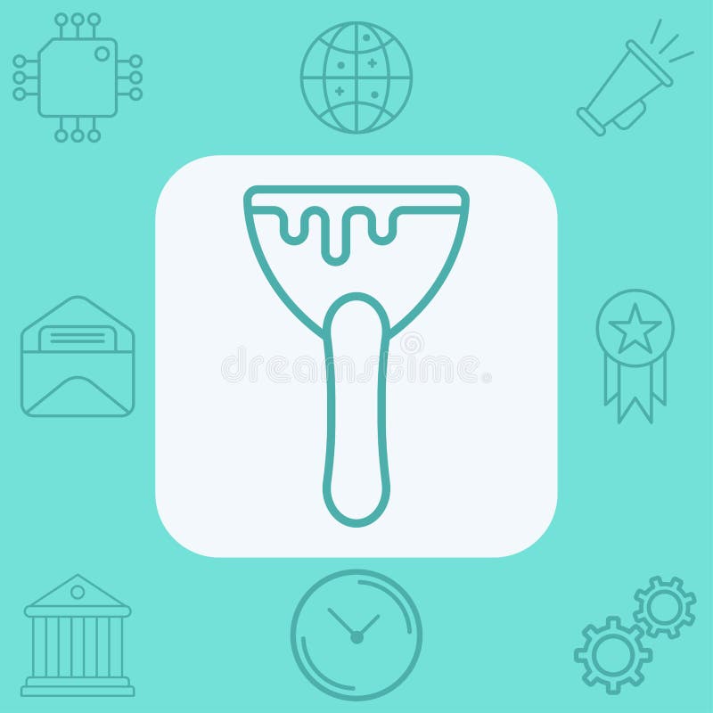 Scraper Vector Icon Sign Symbol Stock Illustration - Illustration of ...