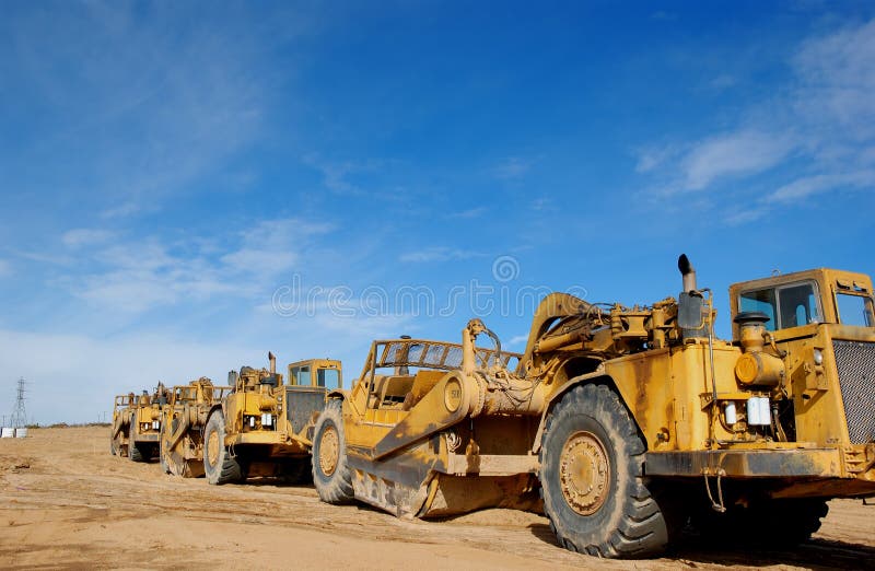 Earth mover stock photo. Image of scraper, mover, yellow - 4188668