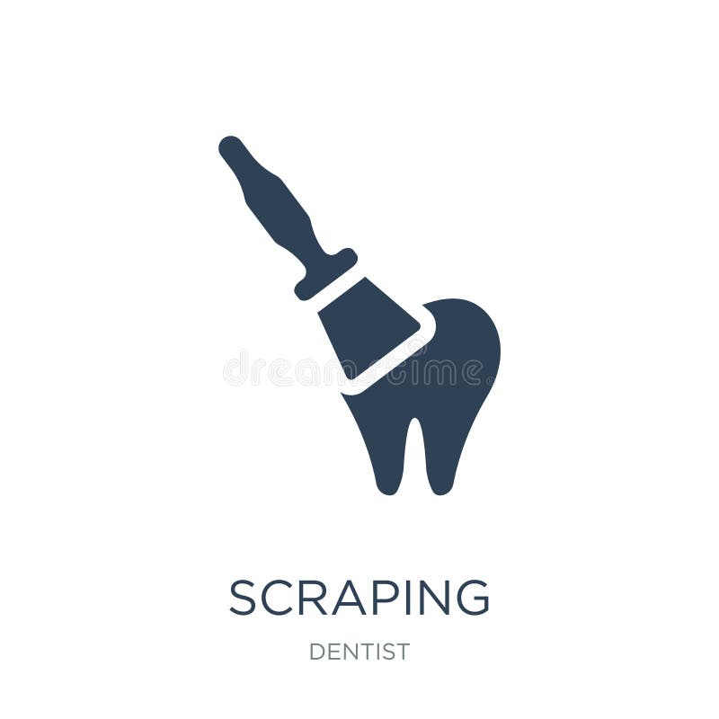 Scraping Icon in Trendy Design Style. Scraping Icon Isolated on White ...