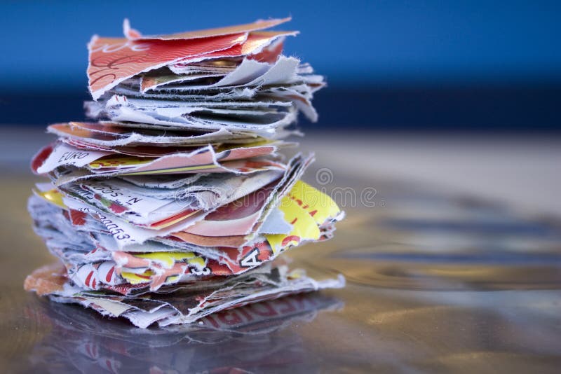 Scraps stock image. Image of damaged, card, document, paper - 9502861