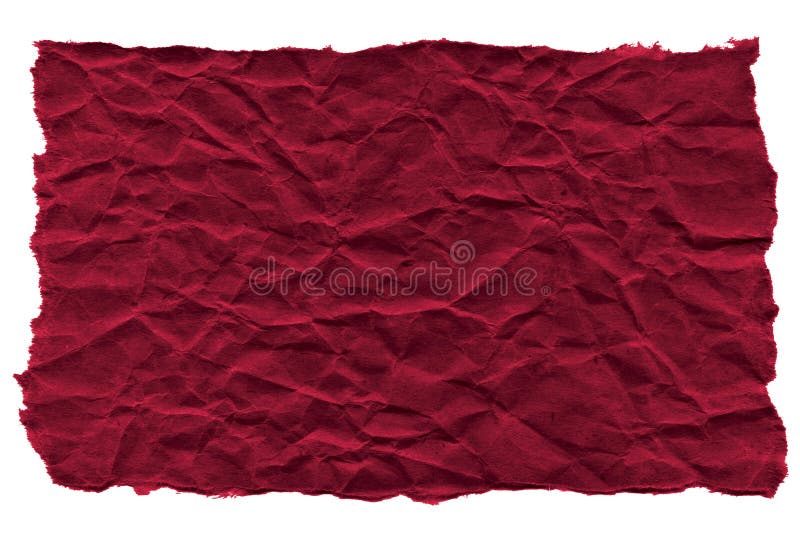 Scraps of Dark Red Paper on a White Background. Isolated on White ...