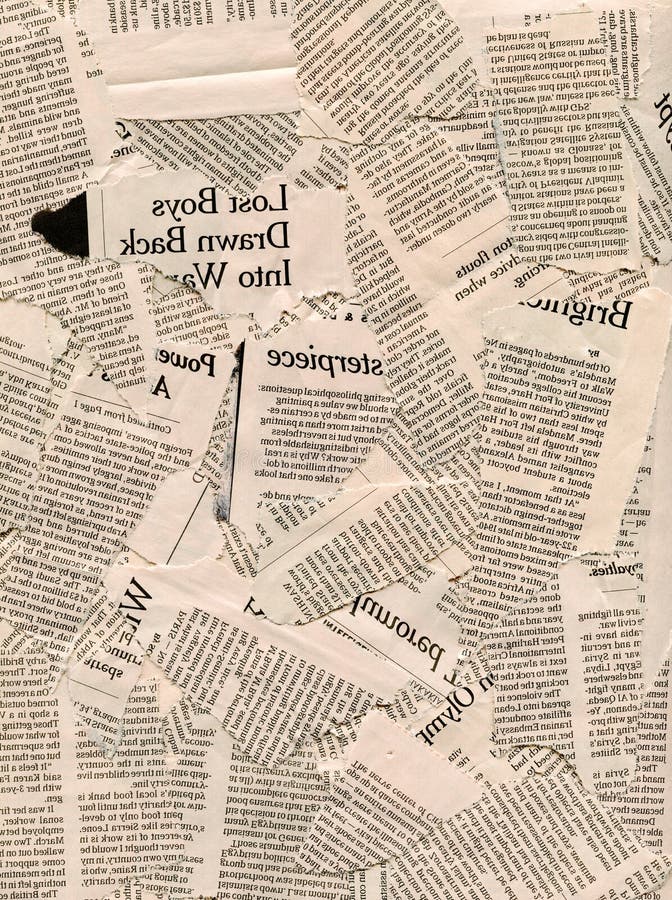 Scraps of newspapers stock photo. Image of shaped, scraps - 39169646
