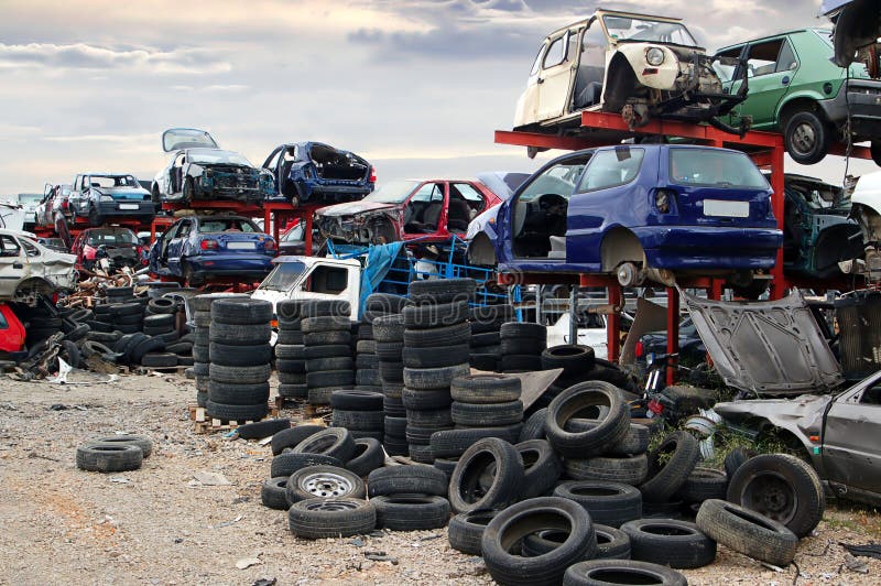 Scrapyard stock image. Image of junkyard, breaker, recycle - 2733305