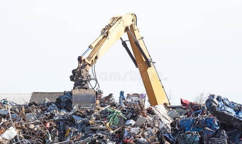 Scrapyard, lot of metal stock photo. Image of recycle - 223582500
