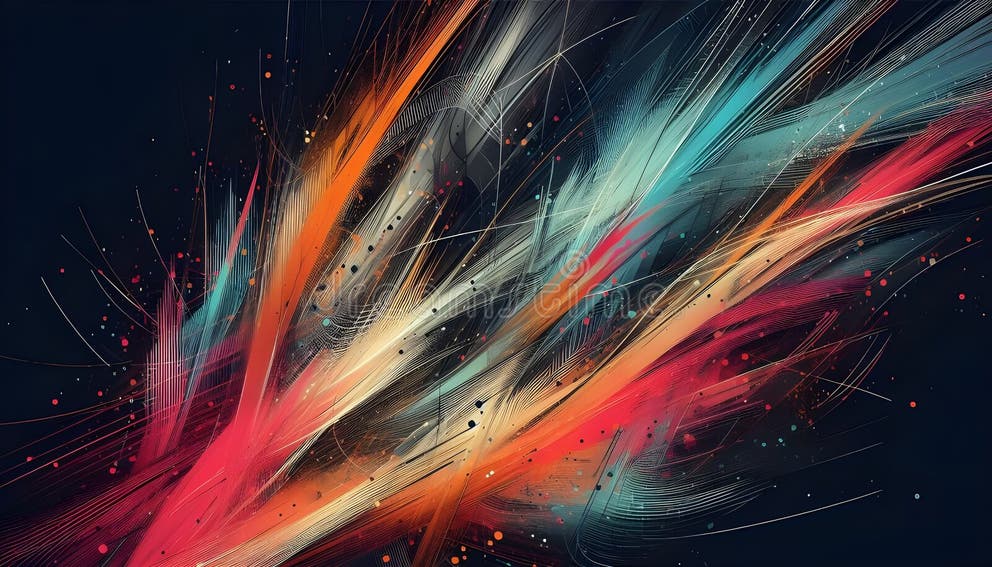 Scratch Brush Abstract Background Stock Illustration - Illustration of ...
