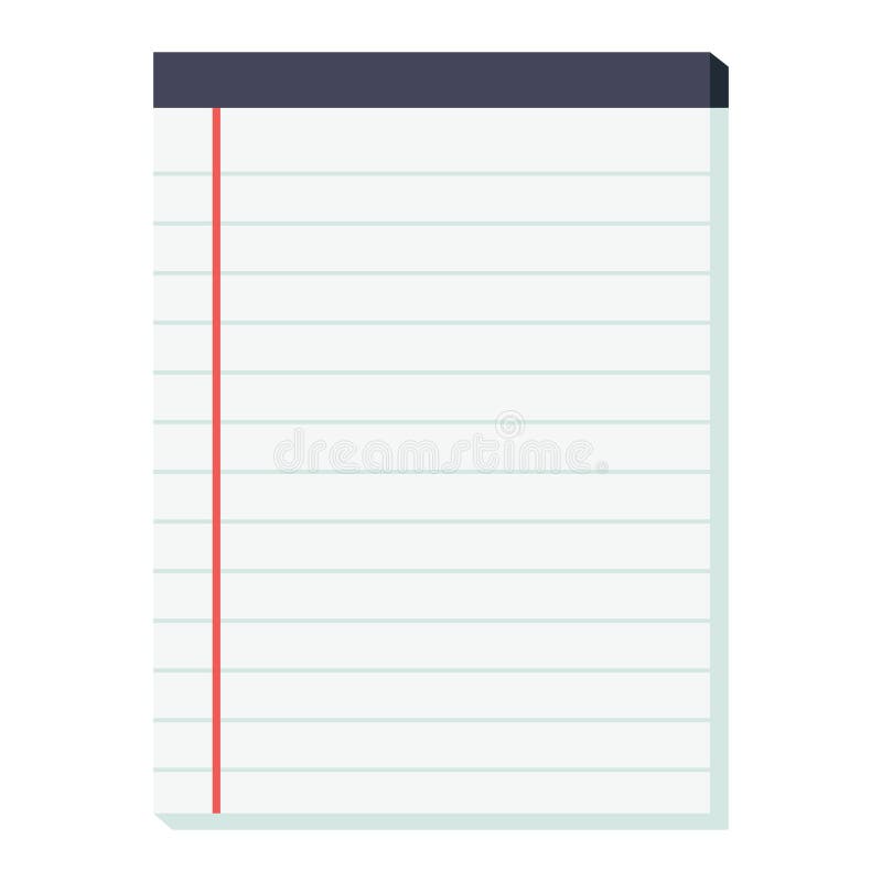 Scratch Calculation Lined Paper Note Book Stock Vector - Illustration ...