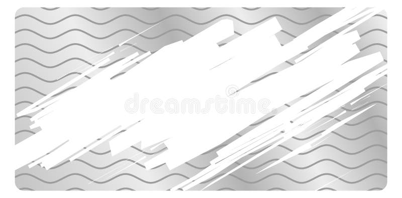 Scratch Card. Silver Metal Erased Layer Rectangle Stock Vector ...