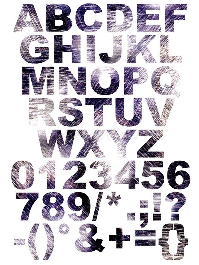 Scratch Font Typeface Design Vector Stock Vector - Illustration of ...